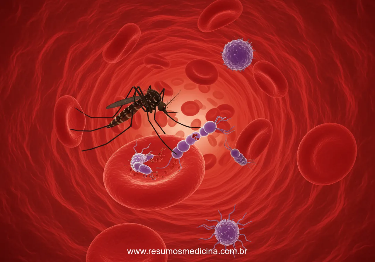Malária – Mapa Mental | ResumeAI Concursos
